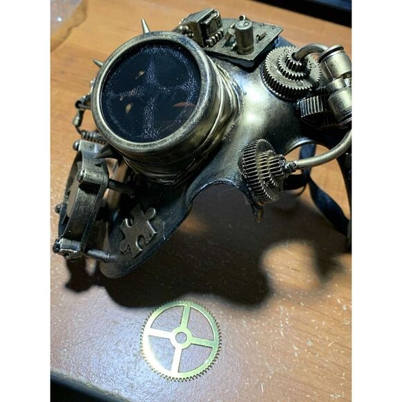 KBW | Accessories | Metallic Gold Spiked Steampunk Phantom Adult ...